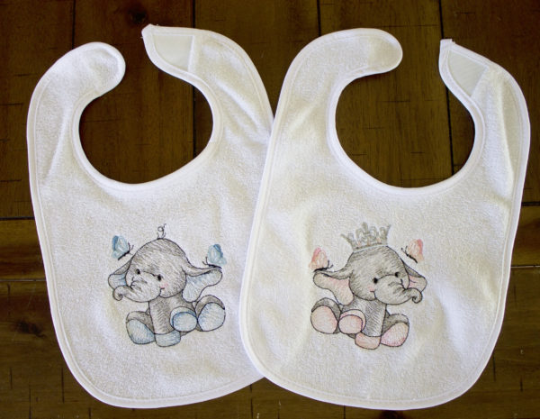 Embroidered Baby Bibs | Get Nailed with Bev